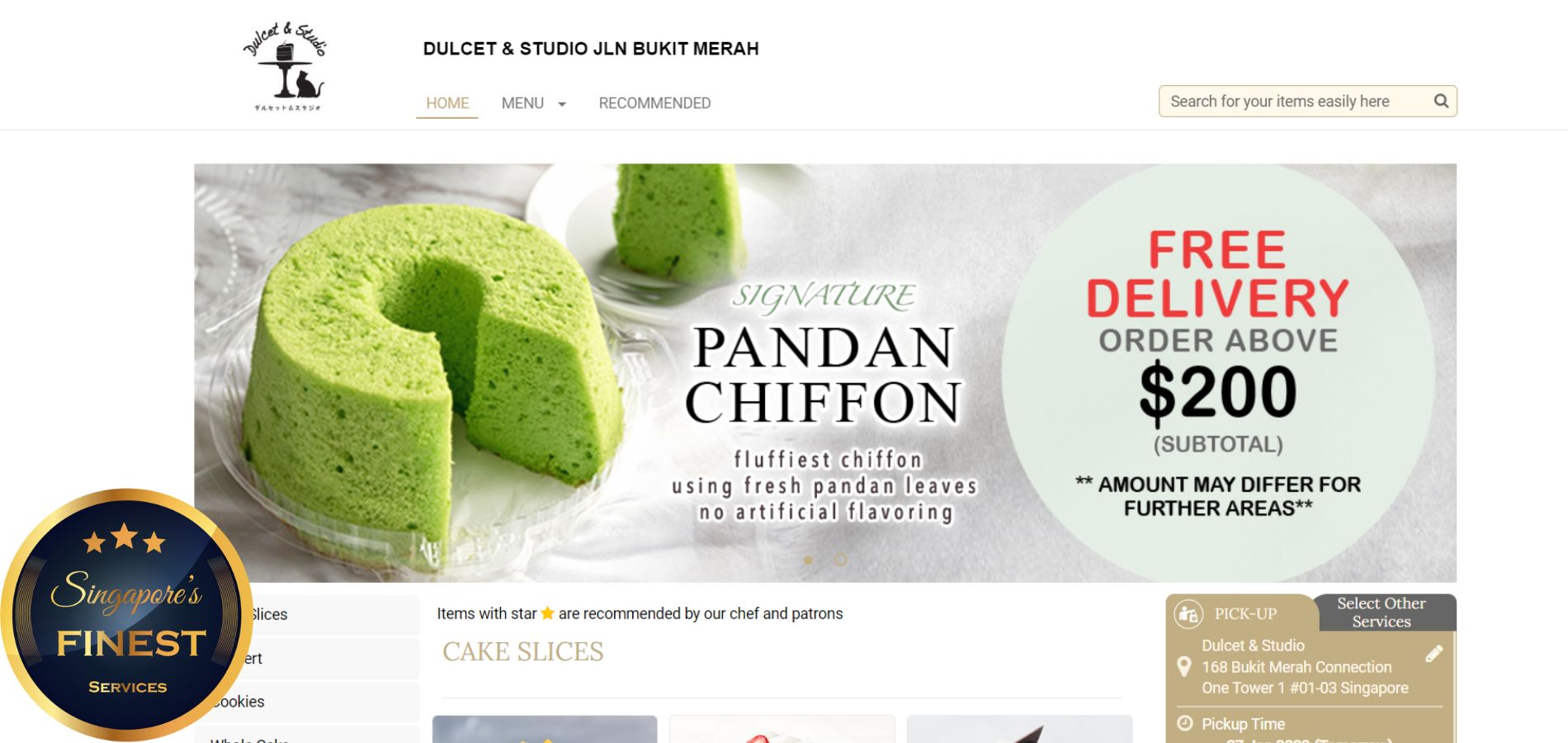 5 Best Pandan Chiffon Cake In Singapore [2024]