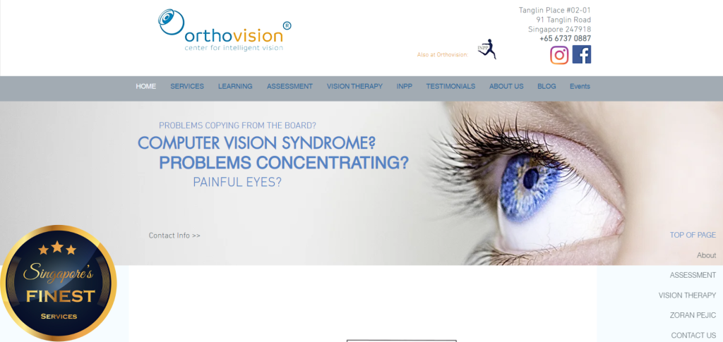 10 Trustworthy Vision Therapy Services in Singapore [2025]