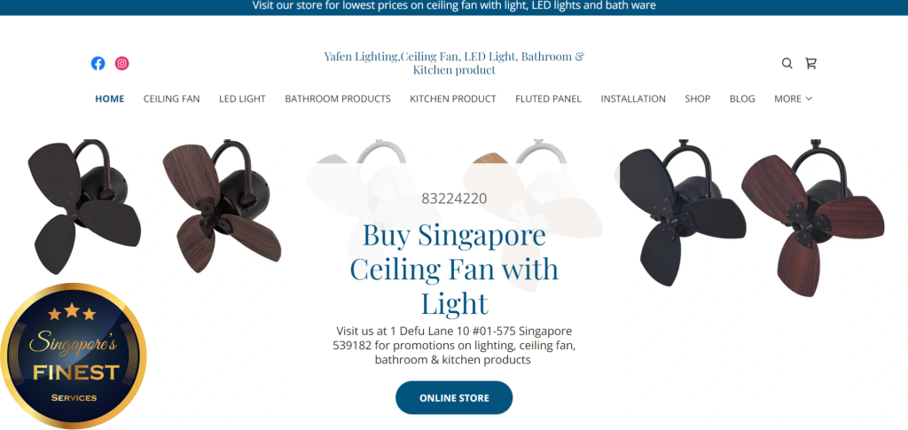 25 Trustworthy Ceiling Fan Suppliers in Singapore [2025]